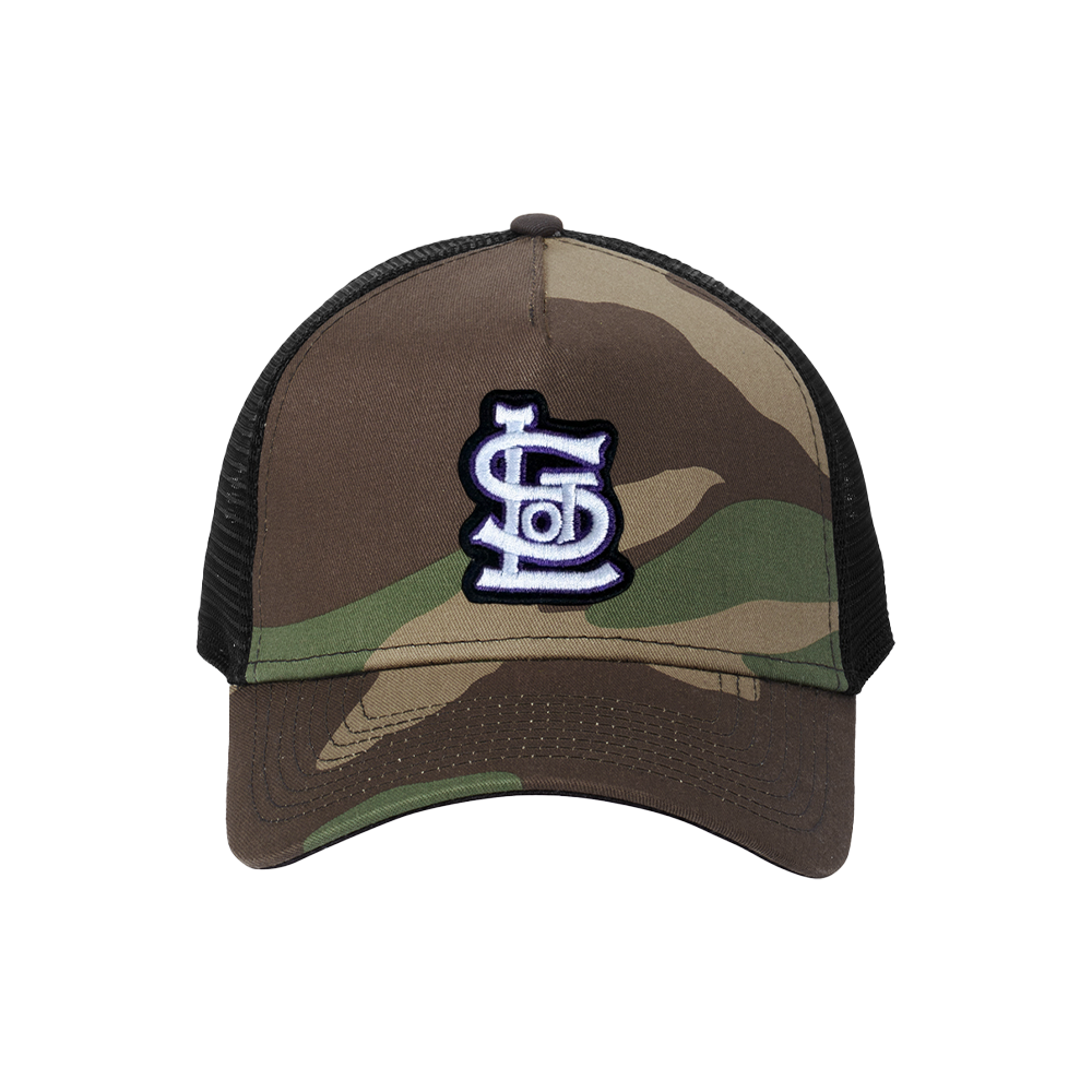 New Era Sandlot Logo 5-Panel Snapback Trucker Cap - Camo – Sandlot Baseball